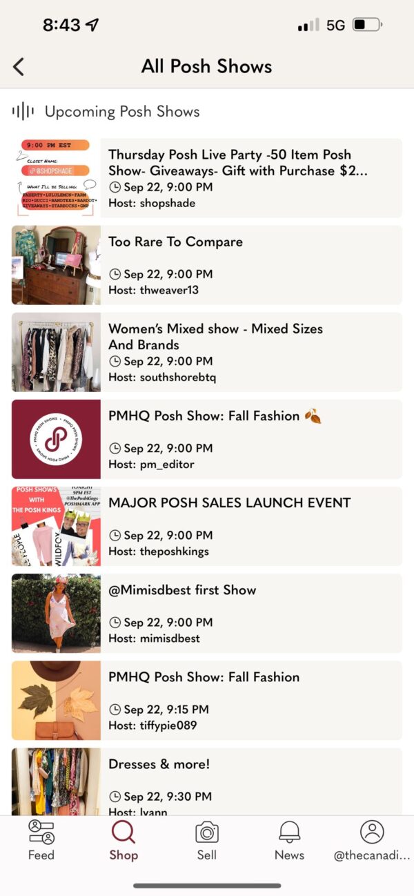What Are Posh Shows? - A First Look at Poshmark Live Selling! - Posh ...